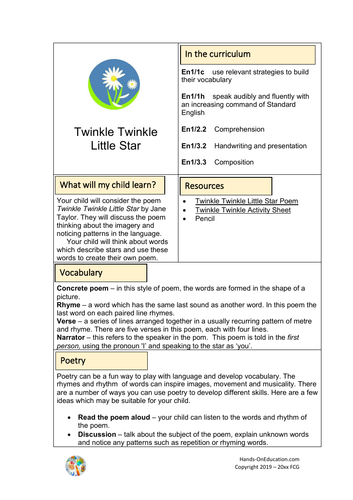 KS1 Classical Poetry: One Bundle | Hands-On Education | Teaching Resources