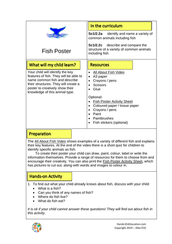 KS1 Fish Bundle | Hands-On Education | Teaching Resources