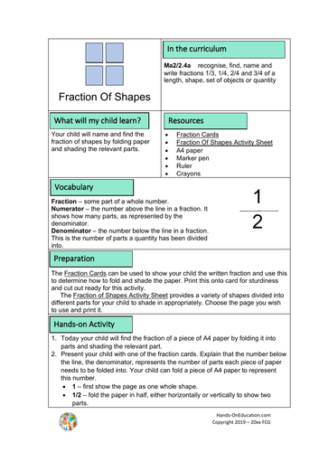 KS1 Fractions: Two Bundle | Hands-On Education | Teaching Resources