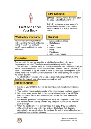 KS1 Human Body Bundle | Hands-On Education | Teaching Resources