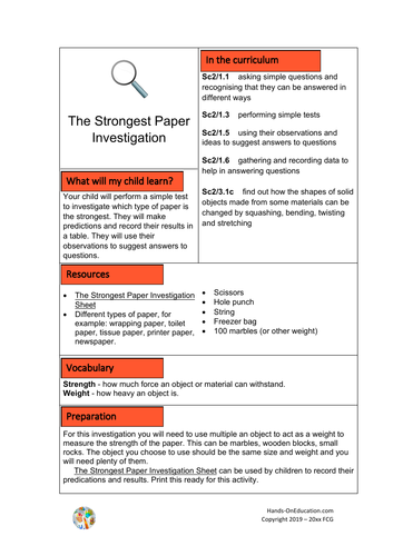 KS1 Material Investigations: Two Bundle | Hands-On Education | Teaching ...