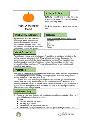 KS1 Pumpkins Bundle | Hands-On Education | Teaching Resources