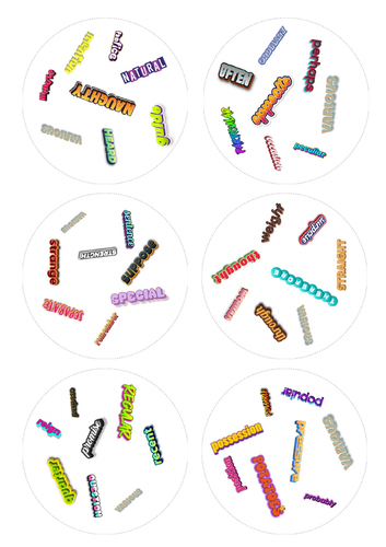 Find it (Dobble inspired)- Y3 & 4 Statutory Words (2 sets covering 100 ...
