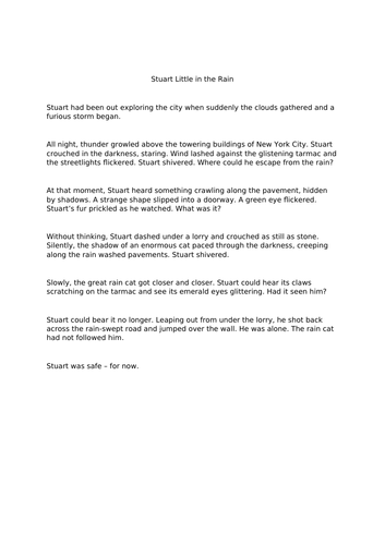 Writing Unit - Stuart Little KS1 | Teaching Resources