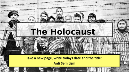 The Holocaust: Intro & Anti Semitism. | Teaching Resources