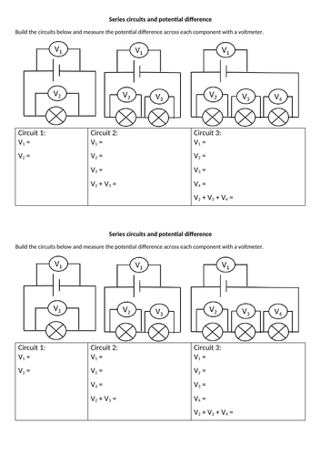 GCSE Physics Electricity - Potential Difference full lesson | Teaching ...
