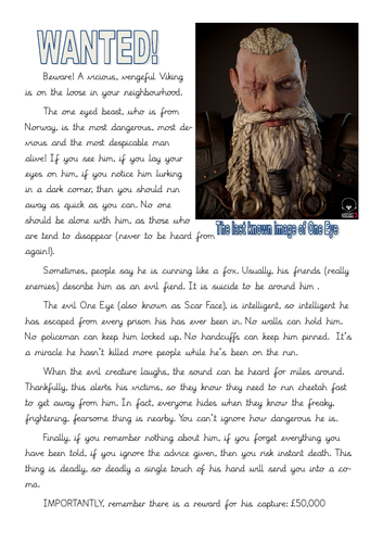 Bundle Writing DT Y5 Viking | Teaching Resources