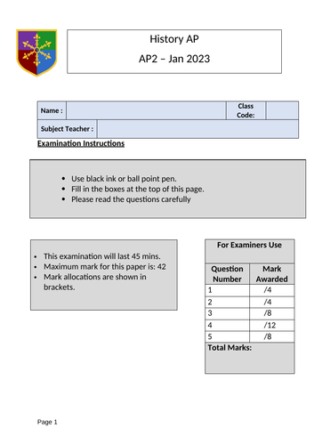 Weimar and Nazi Germany Assessment | Teaching Resources