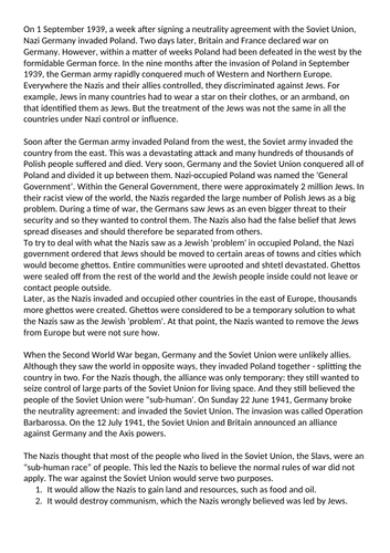 Holocaust and WW2 | Teaching Resources