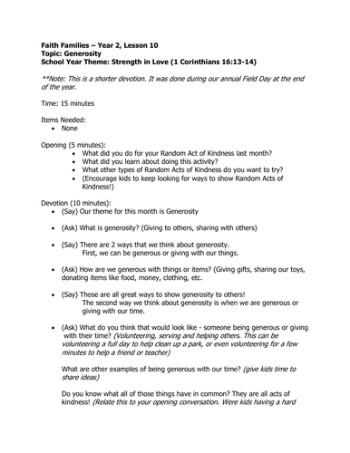 Faith Family Devotion Bundle -Year 2 | Teaching Resources