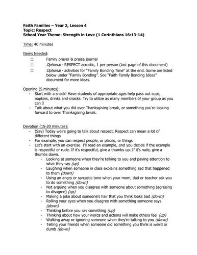 Faith Family Devotion Bundle -Year 2 | Teaching Resources