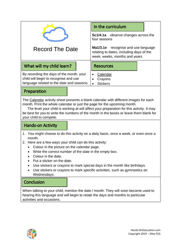 Free KS1 Seasons Bundle | Hands-On Education | Teaching Resources