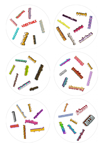 Find it (Dobble inspired)- Y5 & 6 Statutory Words (2 sets covering 100 ...
