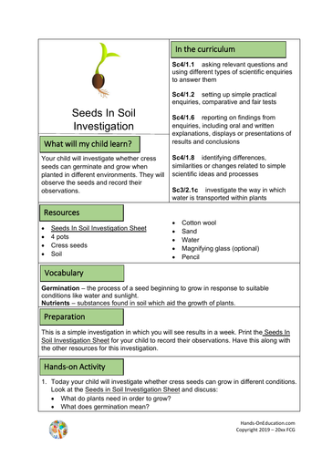 KS2 Investigating Plant Conditions Bundle | Hands-On Education ...