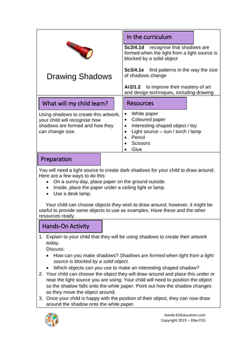 KS2 Light, Shadows & Reflections Bundle | Hands-On Education | Teaching ...