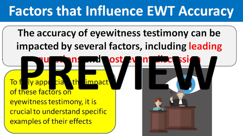 Eyewitness testimony: Misleading information - AQA A Level Psychology ...
