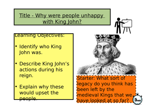 King John - KS3 History Medieval | Teaching Resources
