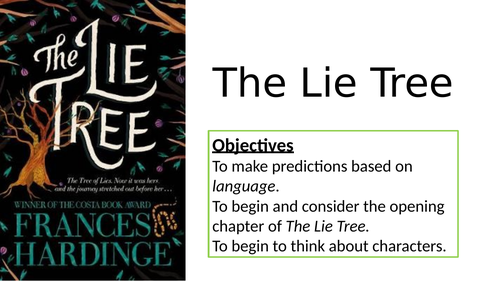 The Lie Tree Lessons | Teaching Resources