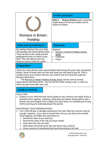 KS2 Romans In Britain Bundle | Hands-On Education | Teaching Resources