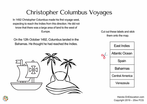 Christopher Columbus Activities | Senior Infants Bundle | Hands-On ...