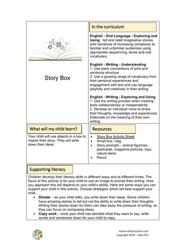 Tell Me A Story: One Activities | Senior Infants Bundle | Hands-On ...