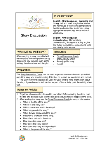 Tell Me A Story: One Activities | Senior Infants Bundle | Hands-On ...