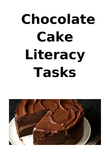 Chocolate Cake Poetry Literacy Tasks | Teaching Resources