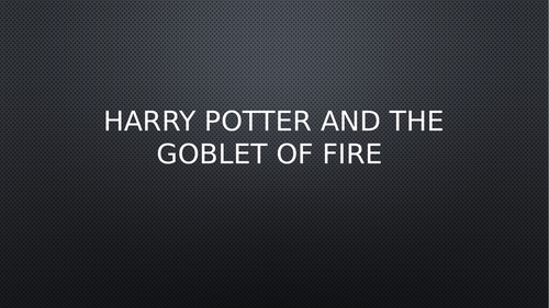 Harry Potter Goblet of Fire Simplified Literacy | Teaching Resources