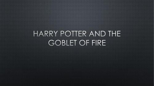 Harry Potter Goblet of Fire Simplified Literacy | Teaching Resources