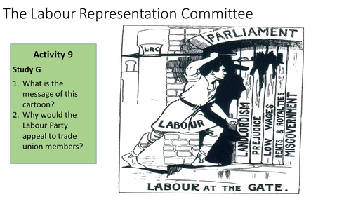 New Model Trade Unions & the origins of the Labour Party | Teaching ...