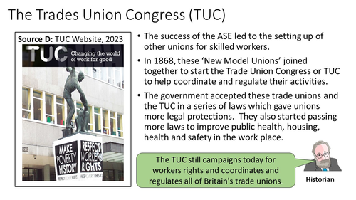 New Model Trade Unions & the origins of the Labour Party | Teaching ...
