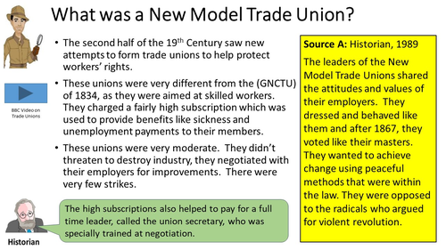 New Model Trade Unions & the origins of the Labour Party | Teaching ...