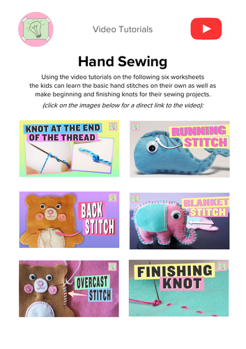 Hand Sewing Basics (Video Tutorials) | Teaching Resources
