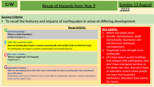 Edexcel B Hazardous Earth Full Scheme | Teaching Resources Edexcel B Hazardous Earth Full Scheme | Teaching Resources