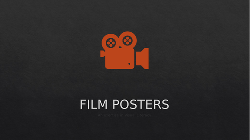 Visual techniques through film posters | Teaching Resources
