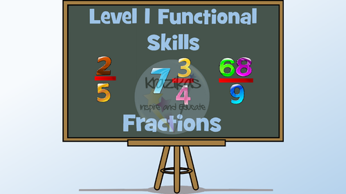 Fractions - Level 1 Maths Functional Skills | Teaching Resources