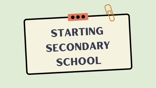 Secondary school transition module (PSHE, Citizenship, Form Time ...