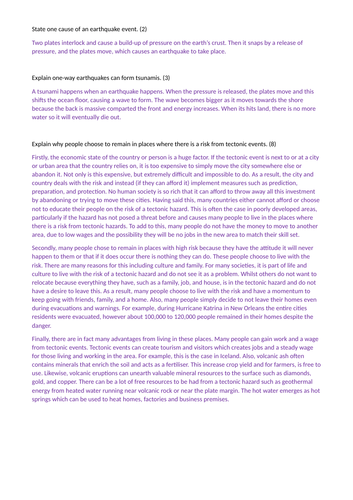 IGCSE Geography Hazardous Environments Revision Notes | Teaching Resources