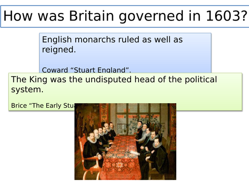 2E The English Revolution, 1625–1660 AQA, Unit 1: James I's Legacy ...