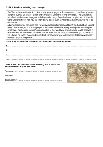 The Tempest KS3 full SOW | Teaching Resources