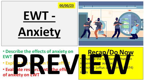 Eyewitness testimony: Anxiety - AQA A Level Psychology (Memory ...