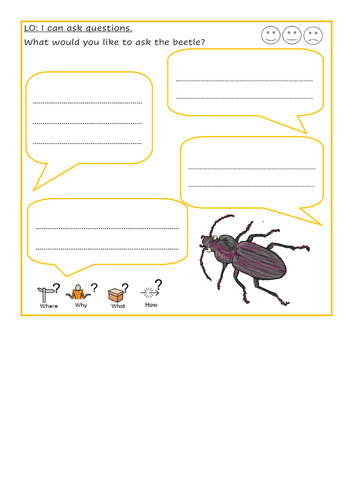 Minibeast - story writing | Teaching Resources