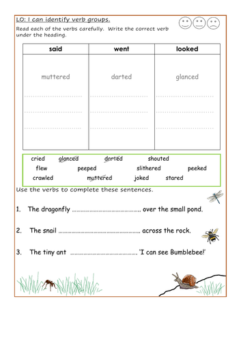 Minibeast - story writing | Teaching Resources
