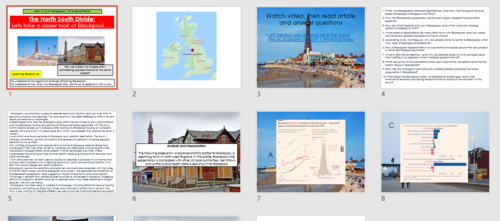 AQA A Level Geography: Changing Places- Blackpool | Teaching Resources