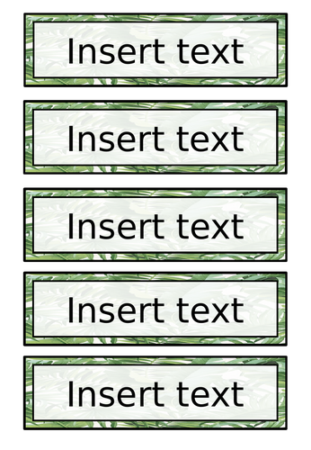 Editable tropical leaf classroom labels | Teaching Resources