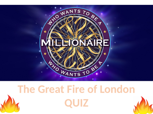 Who Wants To Be A Millionaire? Great Fire of London Quiz | Teaching ...