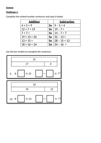 Inverse Teaching Resources