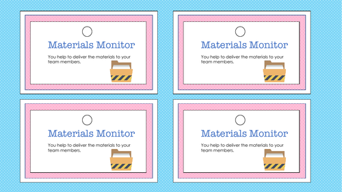 Cooperative Learning Group Work Role Cards | Teaching Resources