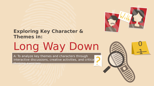 Long Way Down - Key Characters and Themes | Teaching Resources