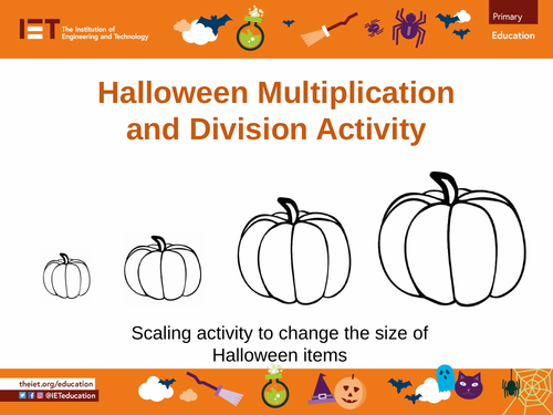 Halloween multiplication and division activity | Teaching Resources